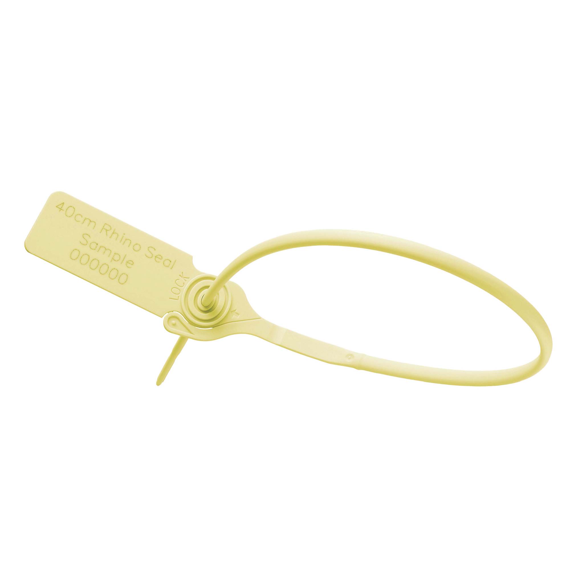 40cm Rhino Security Seal Standard Numbered Yellow - Acme Security Seals